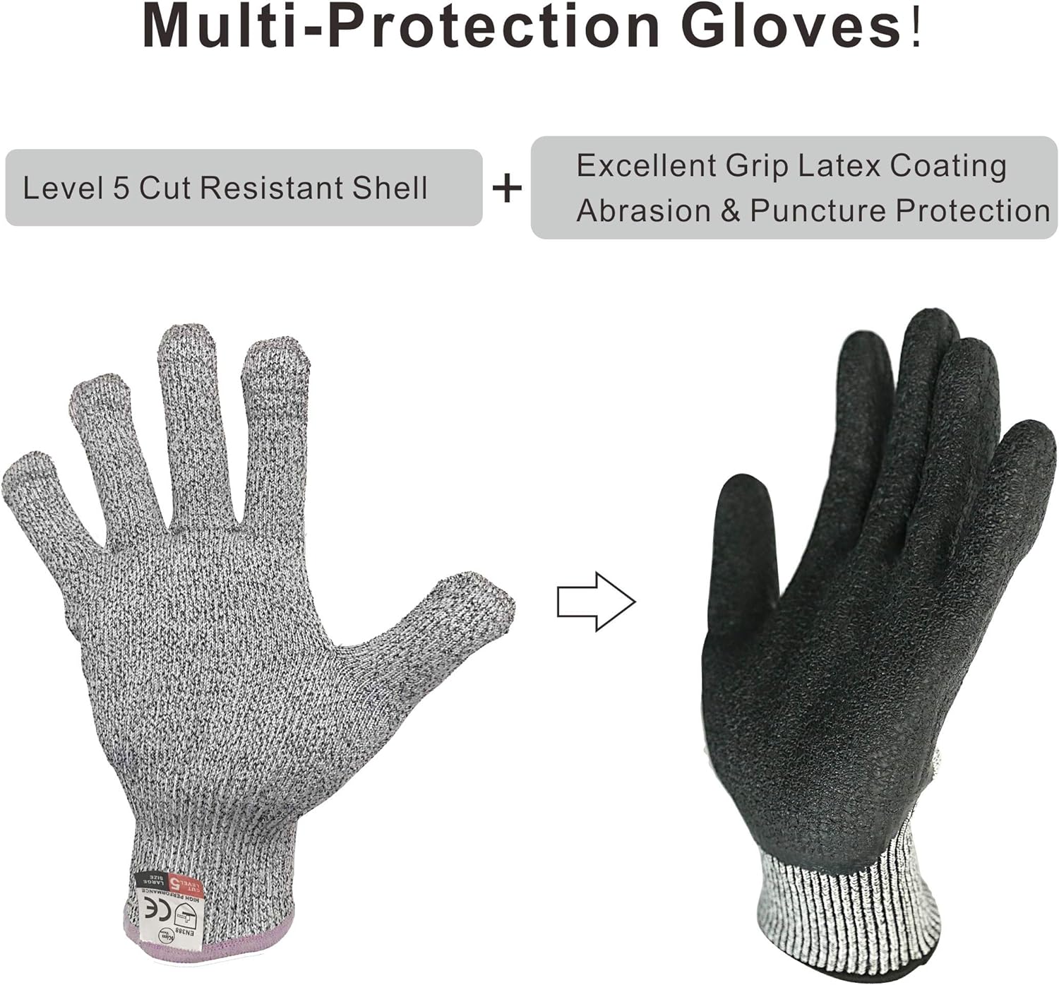 KimYuan | Cut Resistant Gloves Utility Breathable Work Mitts