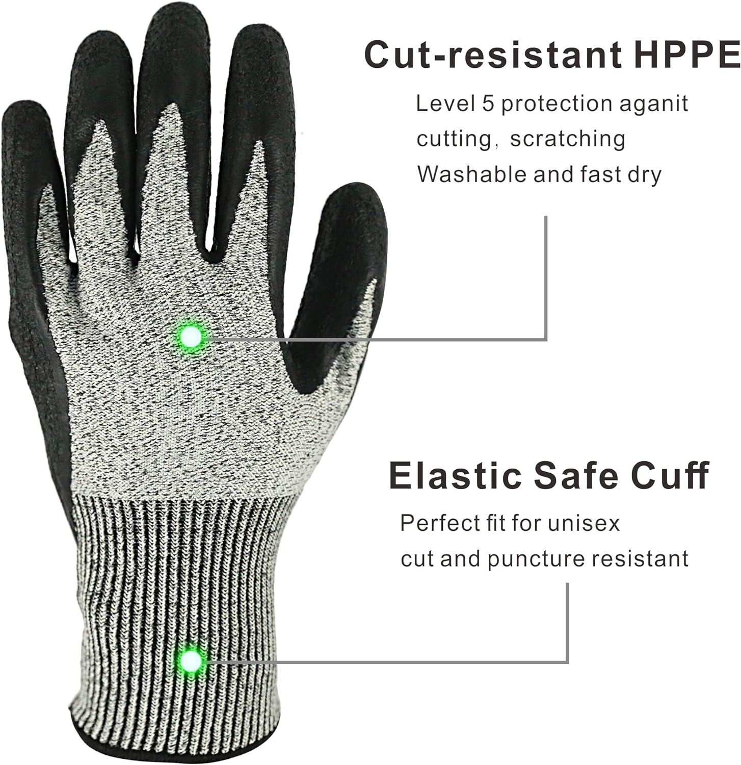 KimYuan | Cut Resistant Gloves Utility Breathable Work Mitts